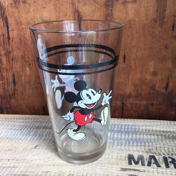 Gibson | Dining | Gibson Vintage Mickey Mouse Drinking Glass 8 | Poshmark